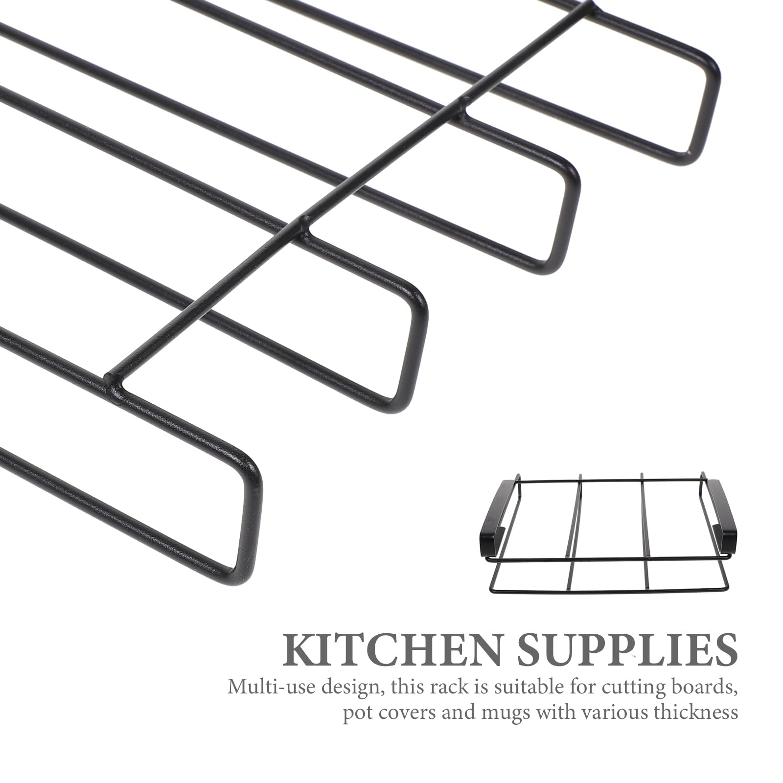 Cabinet Board Organizer Holder Rack : Housoutil Hanging Chopping Board Rack - Kitchen Utensils Brackets for Shelves - Hanger Stand Under Shelf Chopping Board Holder