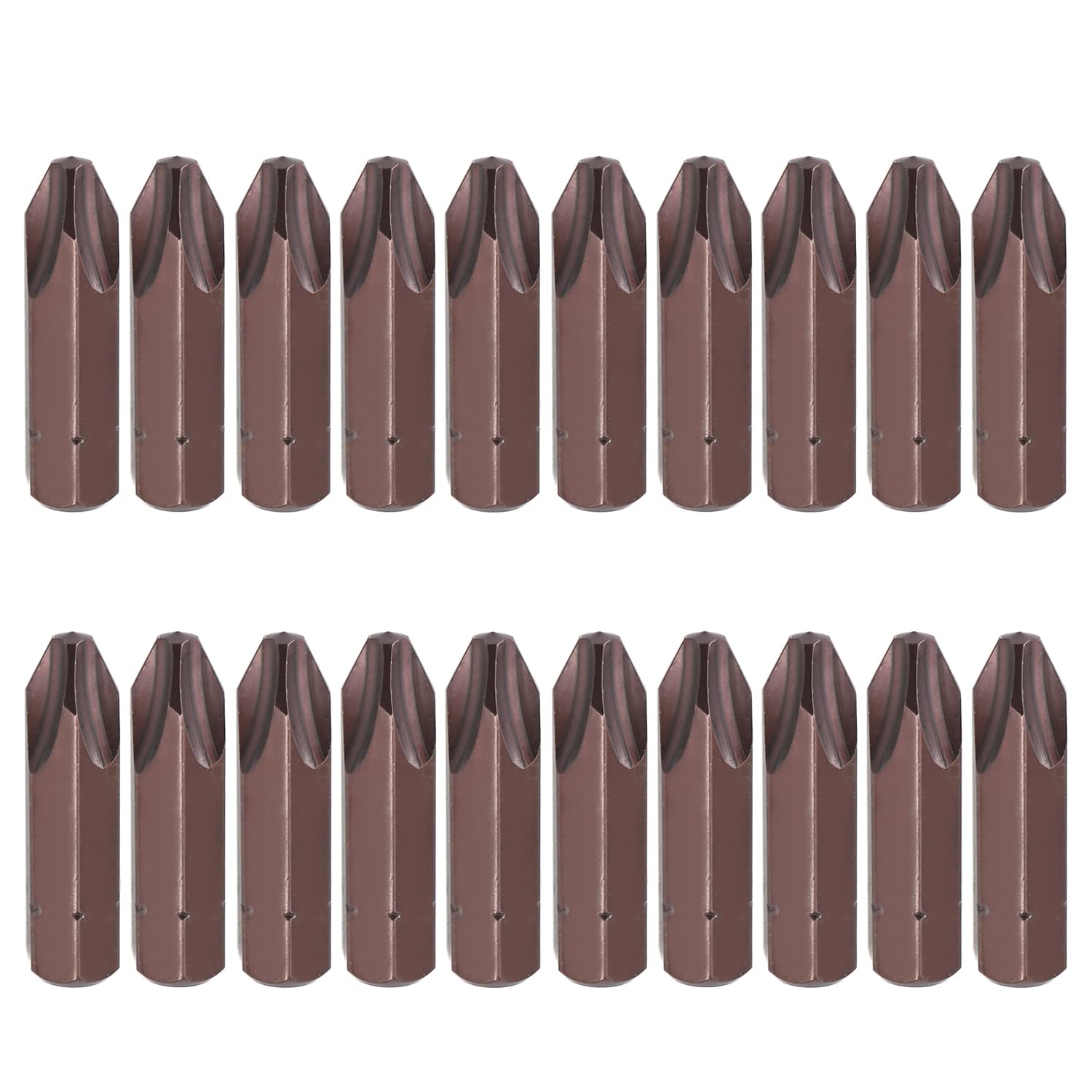Utoolmart 20Pcs Phillips PH3 Screwdriver Bits, 8mm Dia Hex Shank, S2 Magnetic Screwdriver Bits, 32mm Length