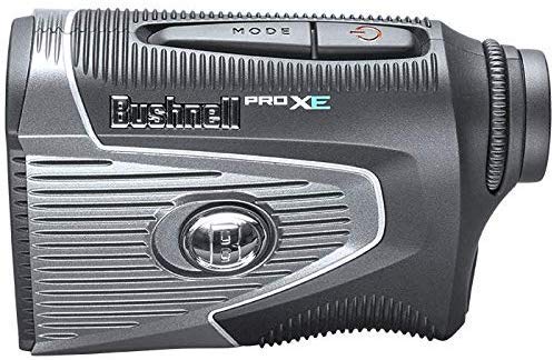 Bushnell PRO XE Advanced Laser Golf Rangefinder with Included Carrying Case, Carabiner, Lens Cloth, and Selected Wearable4U Golf Tool Bundle