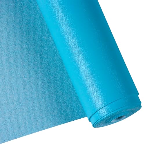 Faux Leather Sheets for Craft One Roll Smooth Surface Leather Fabric Sheets 12"x 53β (30cm x 135cm) Inch Large Size for Leather Earrings Bows Wallets DIY Projects (SkyBlue)