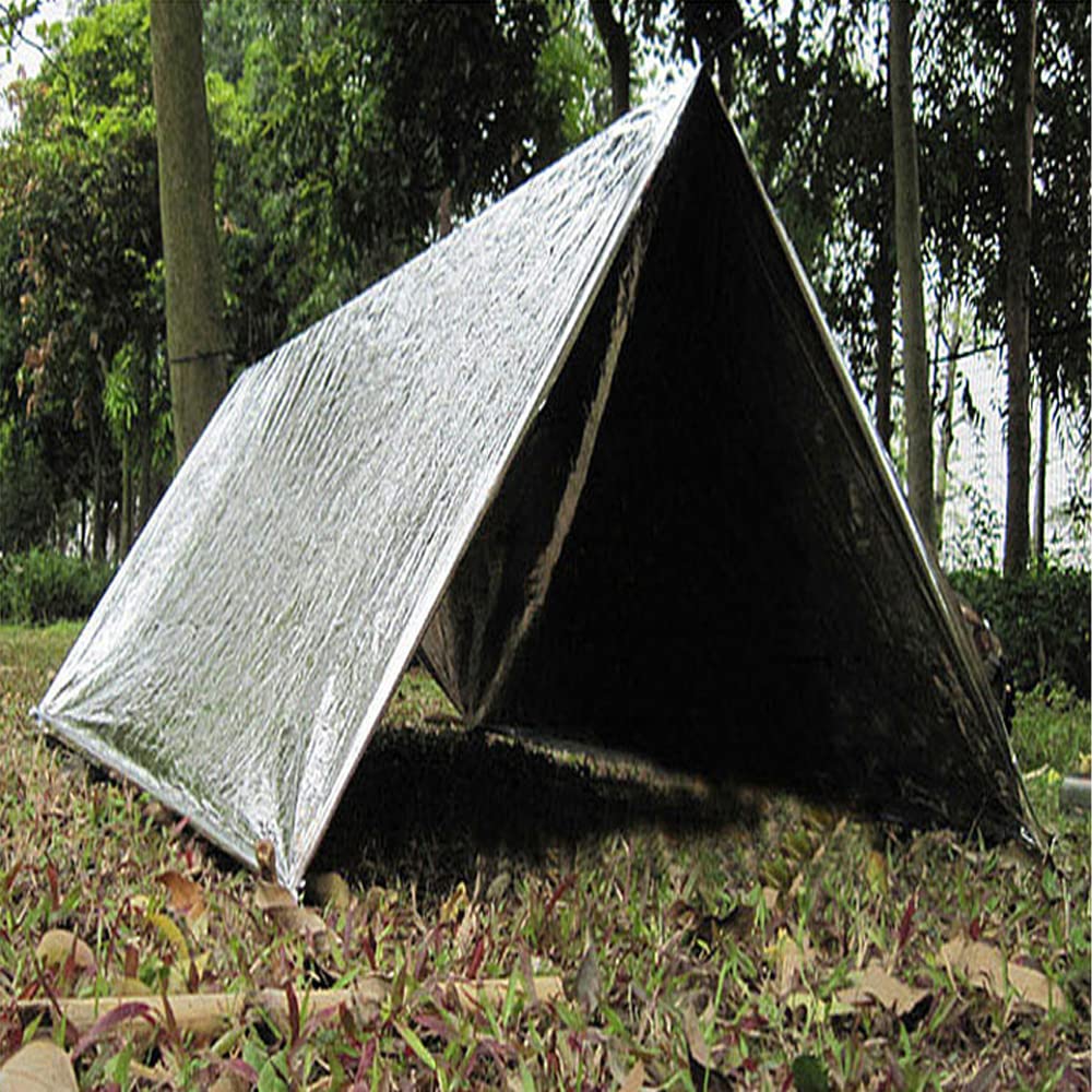 Crisonky Emergency Mylar Thermal Blankets, Designed for Outdoors, Survival Reflective Thermal First Aid Foil Blanket