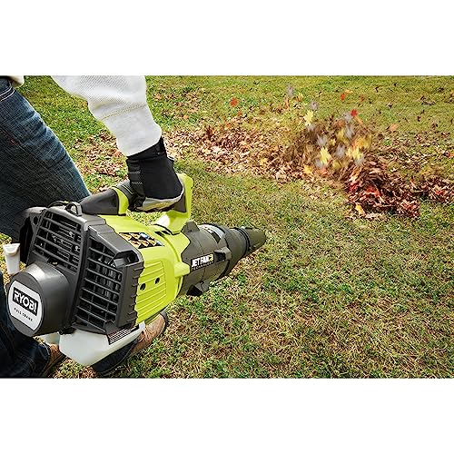 Ryobi Gas Leaf Blower 160-Mph 520-Cfm 25CC Gas Variable Speed Jet Fan Blower (Renewed)