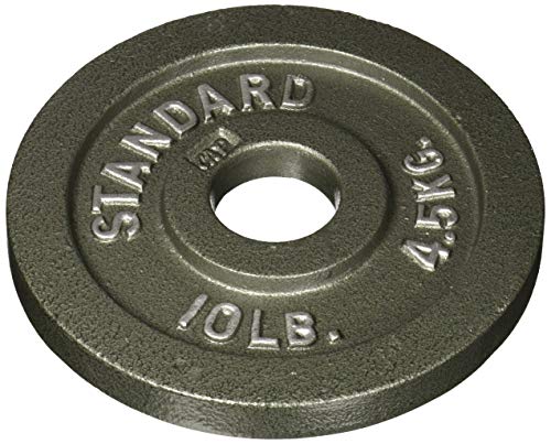 CAP Barbell Olympic 2-Inch Weight Plate, Black, Single, 5 Pound