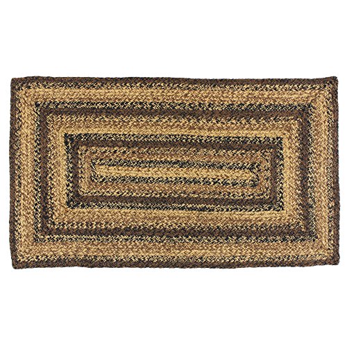IHF Home Decor | Cappuccino Premium Braided Collection | Primitive, Rustic, Country, Farmhouse Style | Jute/Cotton | 30 Days Risk Free | Accent Rug/Door Mat | 27"x48" Rectangular