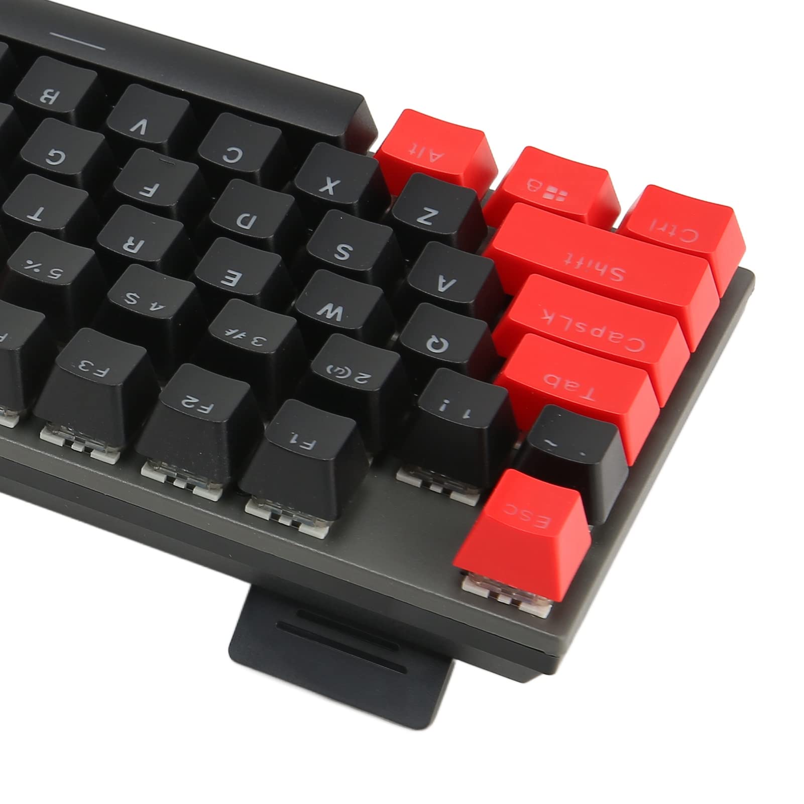 Dilwe Mechanical Gaming Keyboard, RGB Backlit USB Wired Keyboard with Blue Switch, Ergonomic 87 Keys Mini Wired Office Keyboard for Laptop Desktop PC (Wired Black Red)