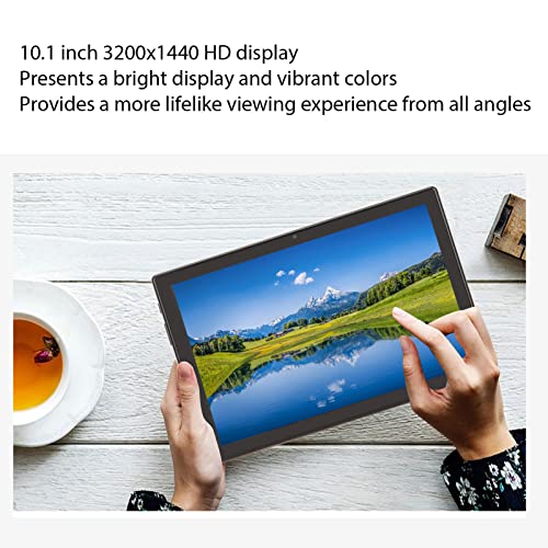 Cosiki Octa Core Tablet, 3200x1440 5G WiFi 5800mAh 10.1 Inch HD Tablet 100‑240V for Entertainment (US Plug)