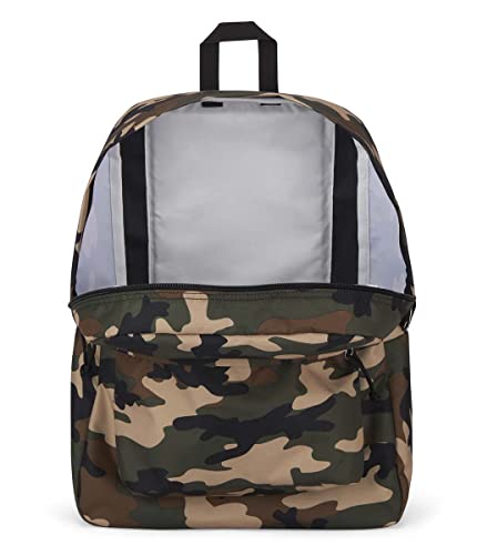 JanSport SuperBreak One Backpacks - Durable, Lightweight Bookbag with 1 Main Compartment, Front Utility Pocket with Built-in Organizer - Premium Backpack, Buckshot Camo