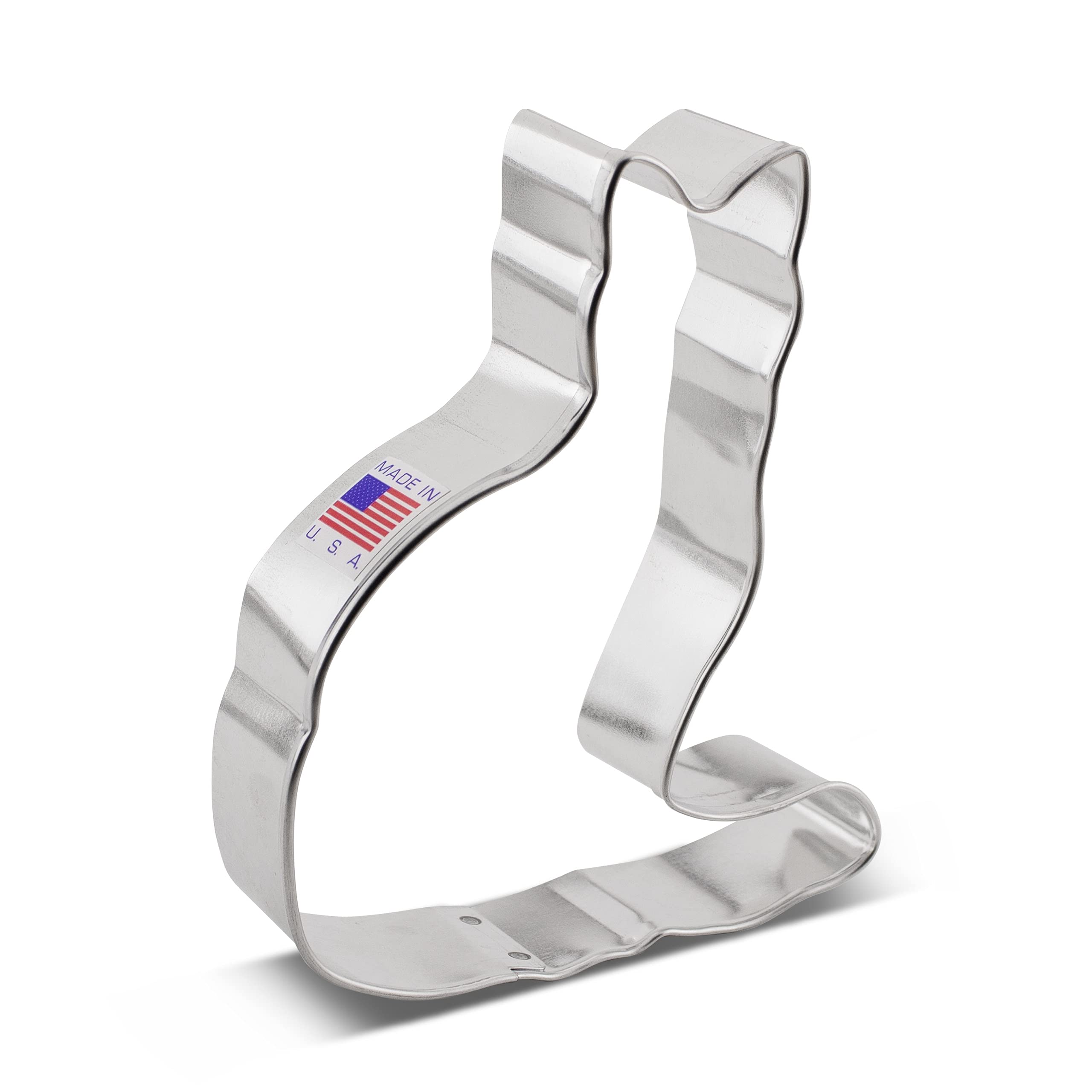 Curled Cat Cookie Cutter 4.25" Made in USA by Ann Clark