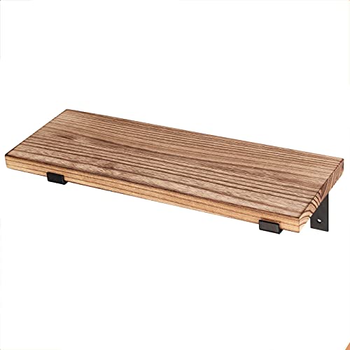 Floating Shelves Wall Rustic Wood for Kitchen Living Room Bedroom Bathroom Mikalo Wall Shelves Floating-Shelves Wall Decor Bedroom Decor Floating Shelves Bathroom Storage Wall Shelves