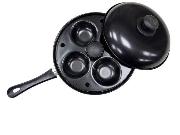 Fox Run Non-Stick Poaching, 13.5" x 8" Egg Poacher and Fry Pan, Black