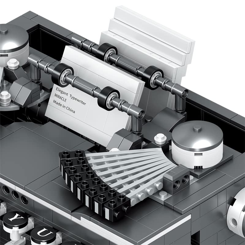 Classic Creative Ideas Building Blocks Mini Bricks Retro Typewriters Construction Set Creative Model Toys for Adults Micro Building Block DIY Toys for Adults