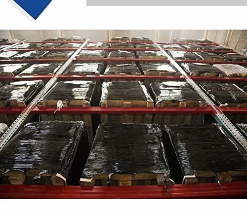 Direct Resources Stretch Wrap Industrial Strength 18 Inch Inch x 1000 Sq Ft - 80 Gauge Thick (20 Micron) Clear Cling Plastic Pallet Supplies | Durable Self - Adhering Packing Moving Packaging Shrink Film Rolls (Black, 4 Pack)