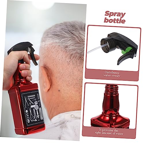 FOMIYES Spray Mist Bottle Hairdressing Electroplating Retro Watering Can Spray Mist Bottle The Pet Red Water Spray Can Watering Kettle Water Sprayer Vintage Water Container Travel
