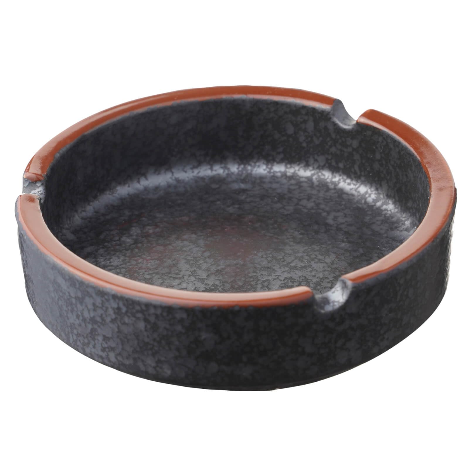 Ceramic Ashtray,Home Ashtray,Ashtray,Cigarette Ashtray For Indoor Or Outdoor Use,Coffee bar ashtray,Cool Lava Dazzling Black Ashtray