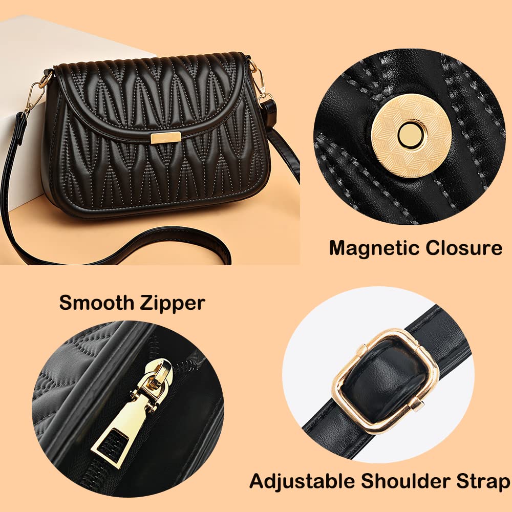 cuiab,Shoulder Bag Small Crossbody Bags for Women Quilted Shoulder Purses Handbags Lightweight