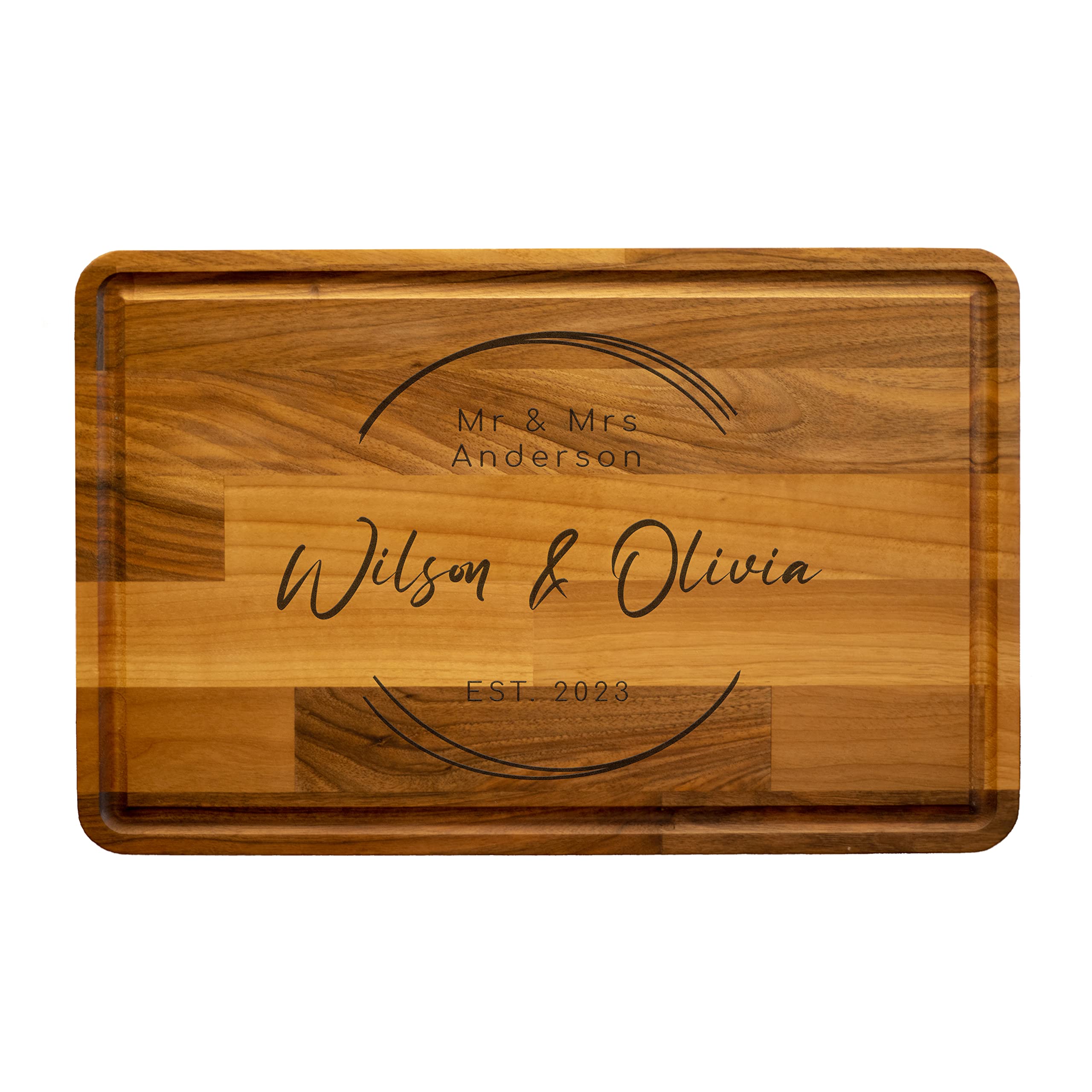 Custom Cutting Board | Personalized Cutting Board | Custom Cheese Board | Custom Chopping Board | Wedding Cutting Board | Personalized Wedding Gift | Gift for Couple (Without Handle)