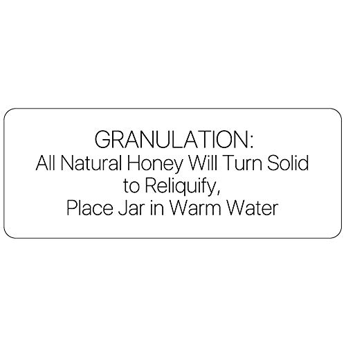 Honey Raw Organic Pure Rectangle Personalized Farm Home Made Product Kitchen Name Mason Jar Labels (Honey Warning Labels)