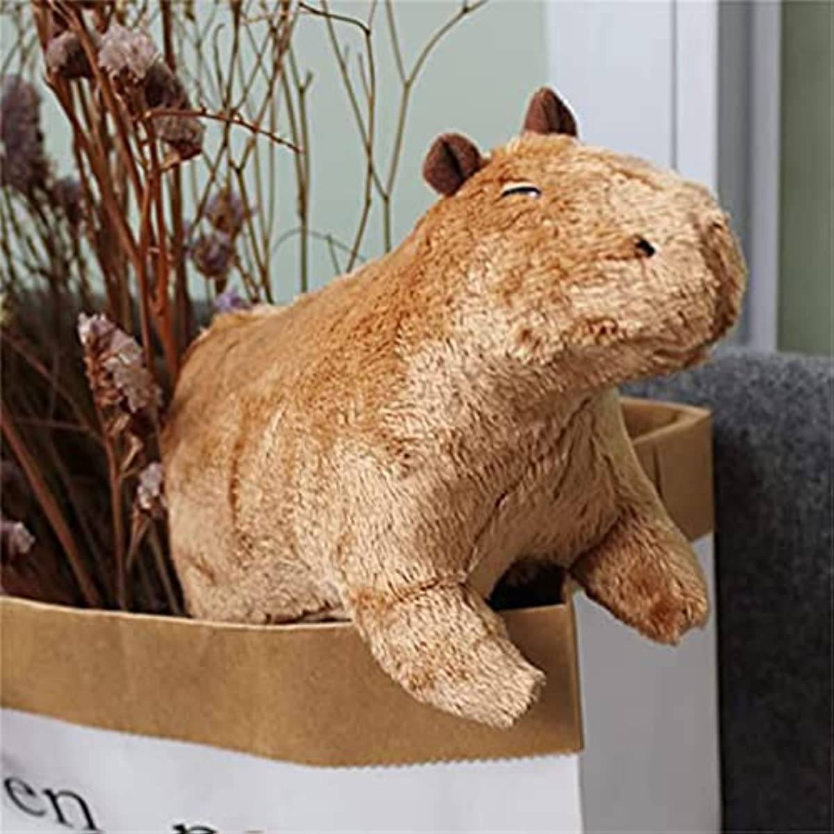 Capybara Stuffed Animal, Capybara Plush Cute Stuffed Animal, Birthday Girl Stuffed Animal, 7.8 inches