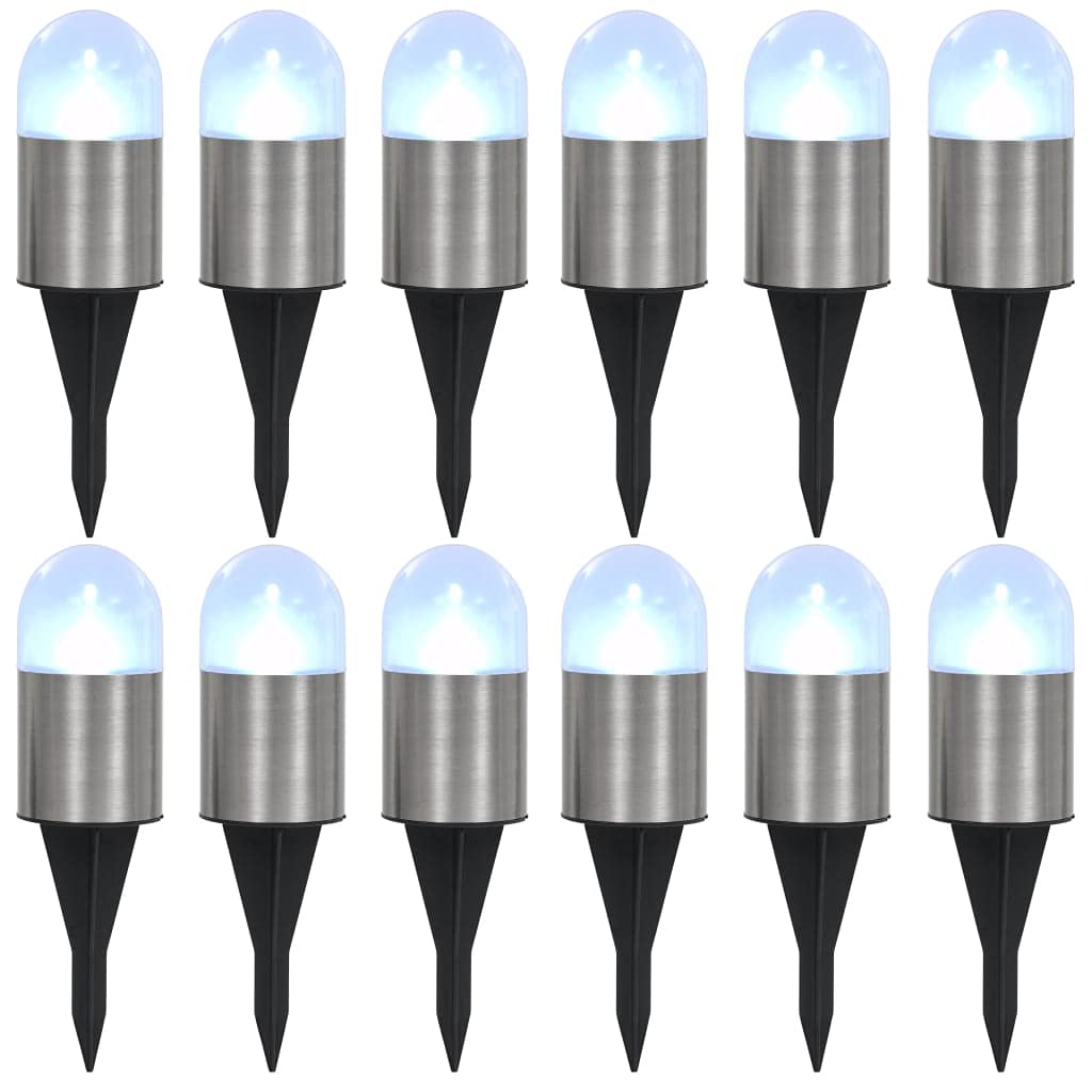 KTHLBRH (Fast Shipments) LED Landscape Ball Lamp Energy Saving for Yard Garden Patio Path Driveway Pathway Home Decoration Solar Ground Lights 12 pcs LED Lights White