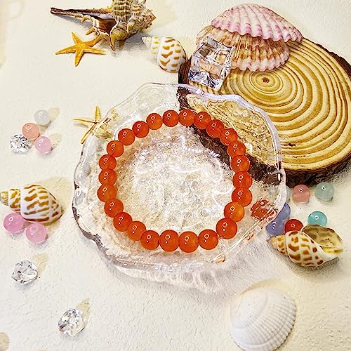 Gaspletu 1200PCS Glass Beads for Jewelry Making, 24 Colors 8mm Crystal Beads Bracelets Making Kit, 2 Box Round Beads Suitable for Beginners