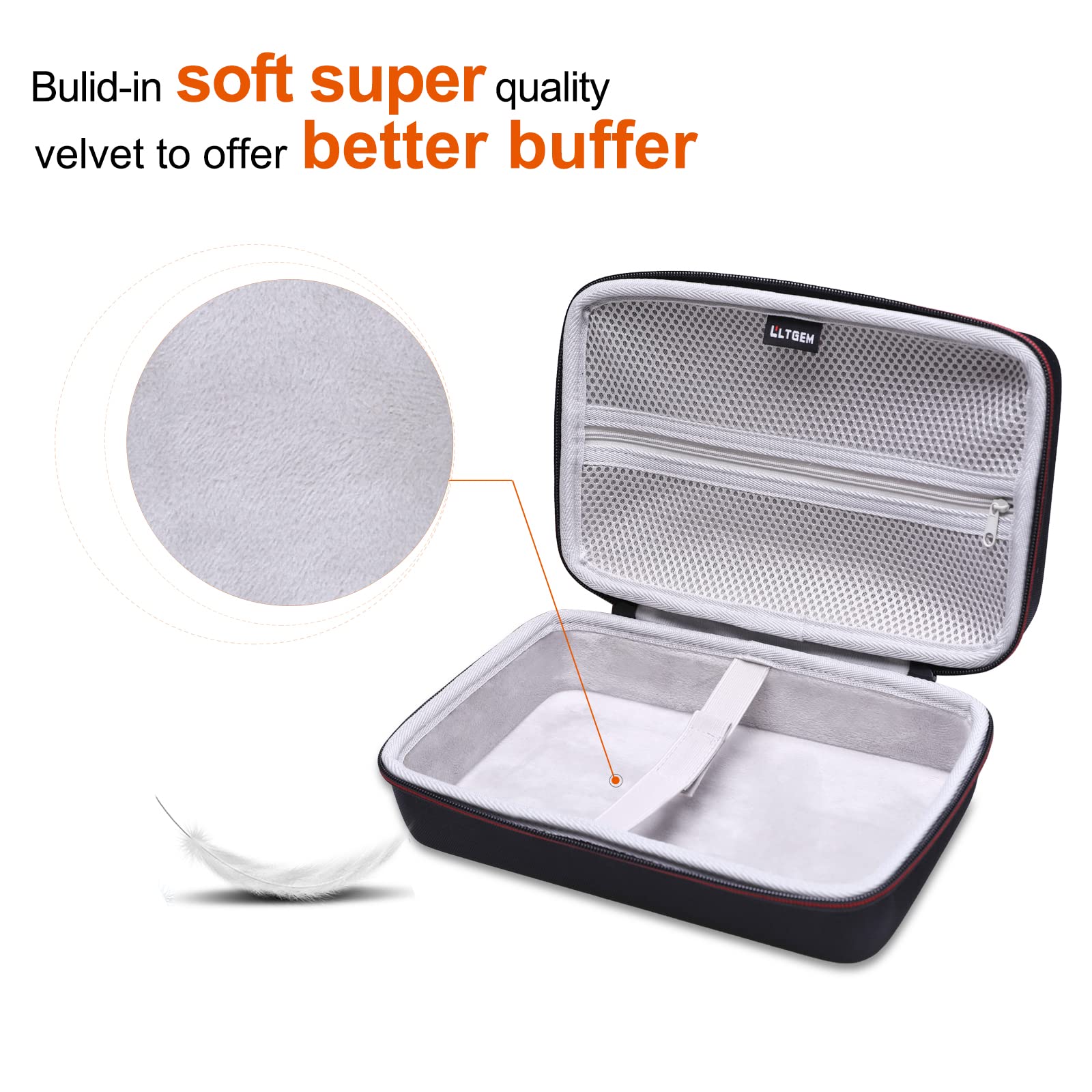 L LTGEM EVA Hard Storage Case for MAONO Audio Interface with DJ Mixer and Sound Card - Travel Protective Carrying Bag