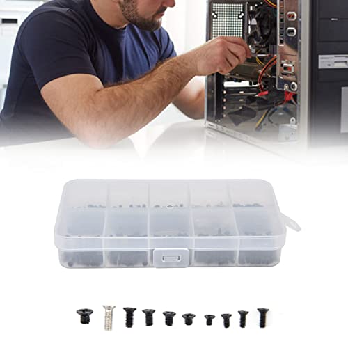 Computer Screws, Portable Screw Stainless Steel Wide Use with Storage Box for Maintenance