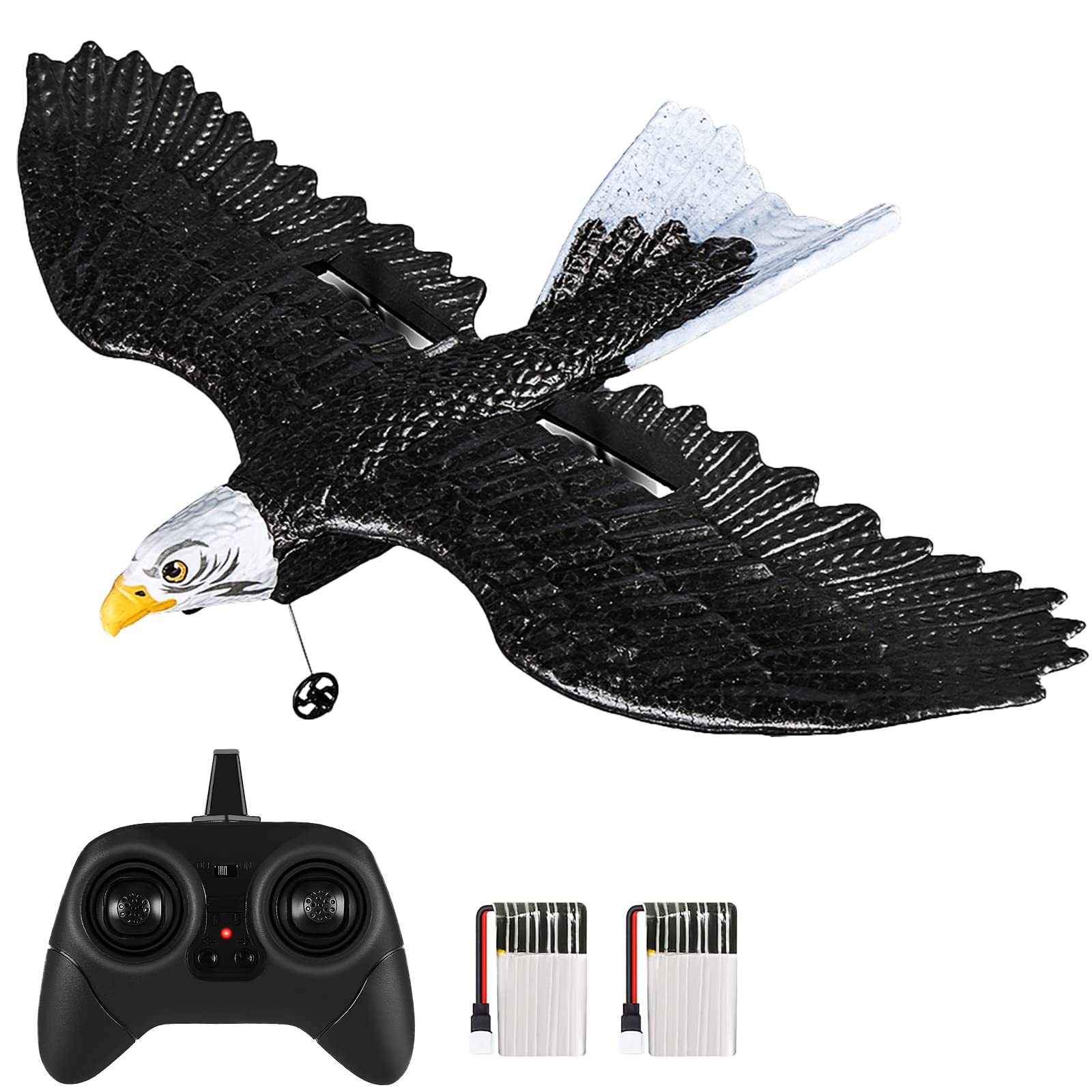 deAO RC Plane,Remote Control Eagle Plane Aircraft Helicopter-Like A Real Eagle,Easy to Fly for Beginners Kids-Great Remote Control Flying Toy