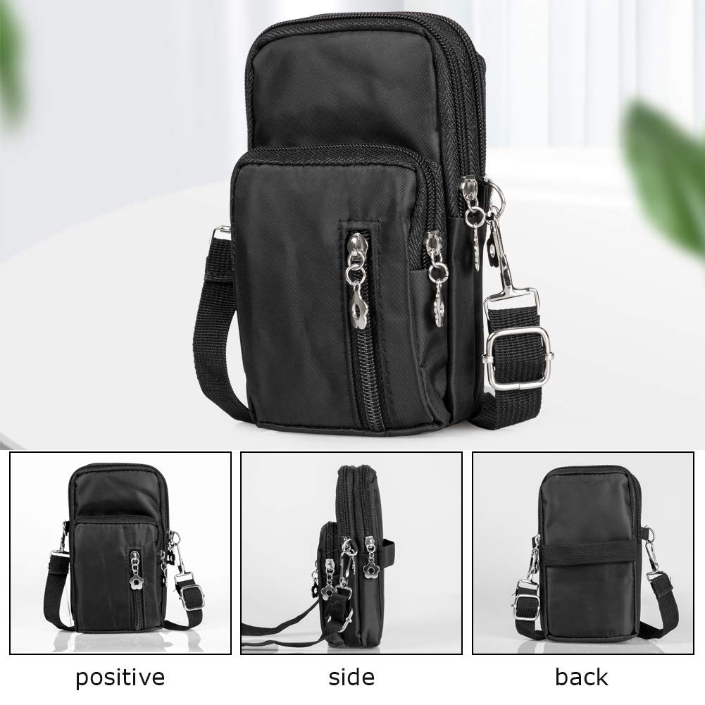 Ladies Crossbody Bag Mobile Phone Shoulder Bag Cotton Mobile Phone Handbag (#3)