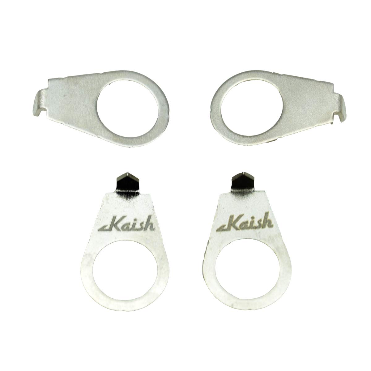 KAISH Set of 4 LP Guitar Knobs Pointer Plate 3/8" Knob Position Indicator for USA LP Les Paul or CTS Pots Nickel