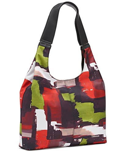 Calvin Klein Kylee Novelty Hobo Shoulder Bag, Crimson Multi