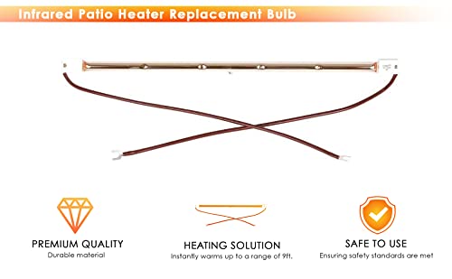 Fire Sense 60947 Infrared Patio Heater Replacement Bulb Fits with All of Our IR Heaters 60801, 60802, 60803, 60411, 02117, 60253, 02678, 60459, 02110, 60255 & 60460-1500 Watt