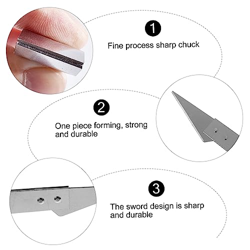 Grill Scraper Tool 10pcs Hair Puller Seafood Tools Hair Shaver Pin Bone Pliers Flat Hair Pliers Wool Puller Chicken Hair Tweezers Boneless Fish Bone Kitchen Supplies Razor Silver