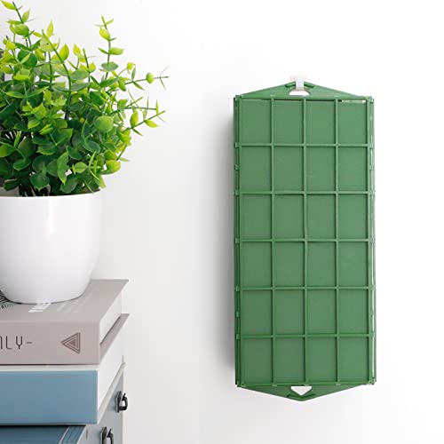 HongWay 4 Pieces Floral Foam Cage Flower Holder with Floral Foam for Fresh Flower Arrangement and Wedding Holiday Decorations