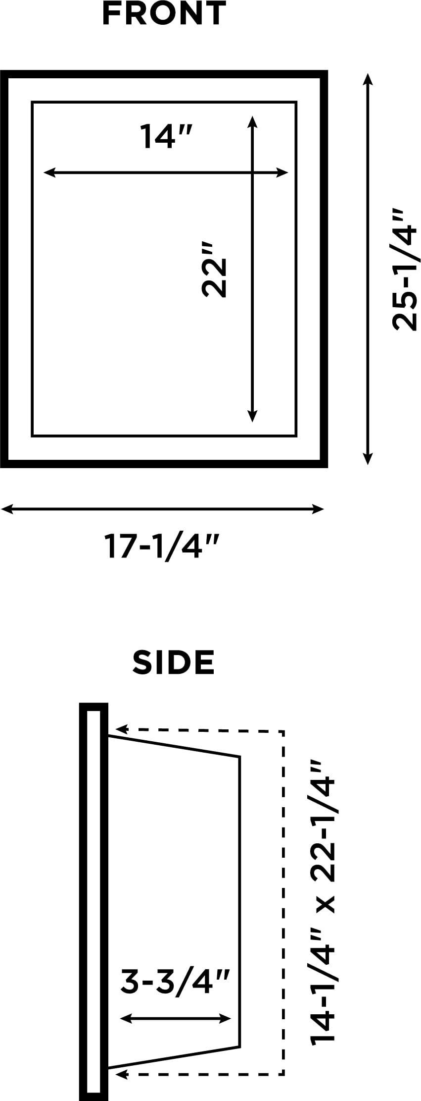 EZ NICHES New 14" X 22" - Ready for Tile Recessed Shampoo Waterproof Wall Niche Shelf