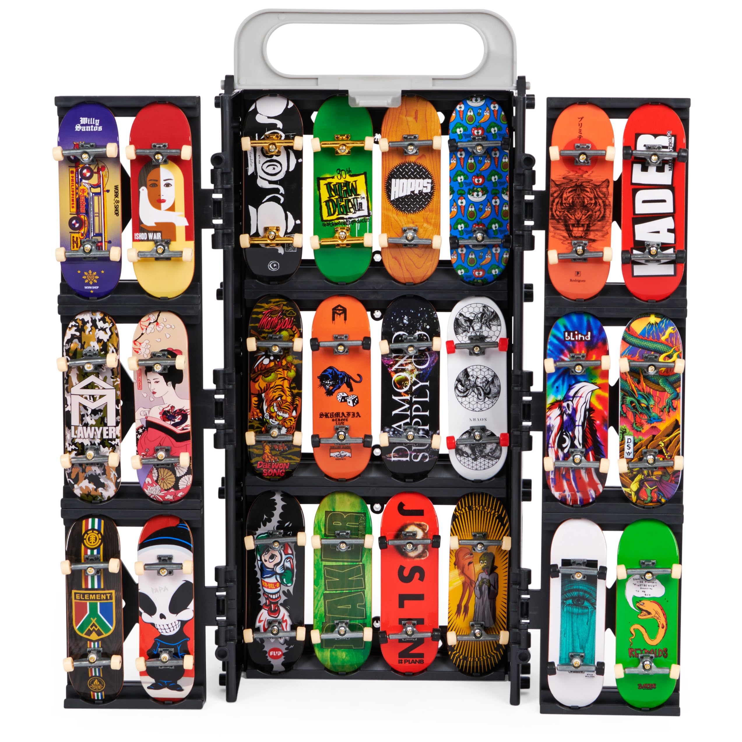 Tech Deck, Play and Display Transforming Ramp Set and Carrying Case with Exclusive Fingerboard, Kids Toy for Ages 6 and up