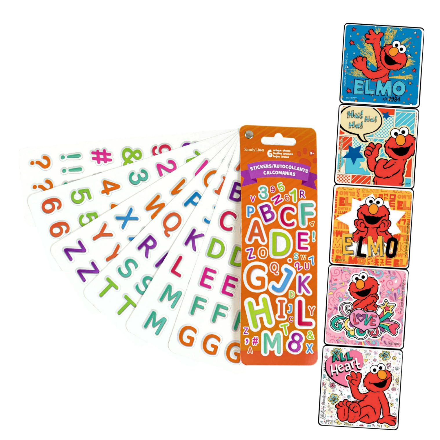 Sesame Street Coloring Book and Stickers Craft Activity Set - Bundle Includes Coloring Book, Stickers, and More!