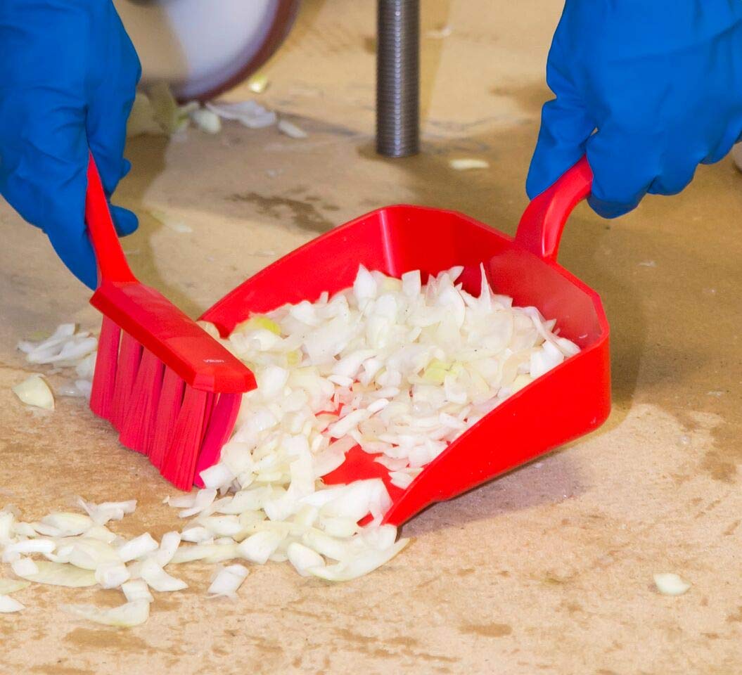 Vikan 56604 Dust Pan,11.5",PP,Red
