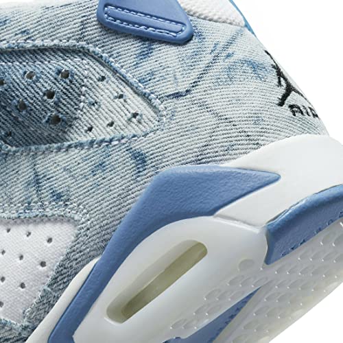 Jordan Boy's Air Jordan 6 Retro (Big Kid) White/Dutch Blue/Citron Tint/Black 6.5 Big Kid M
