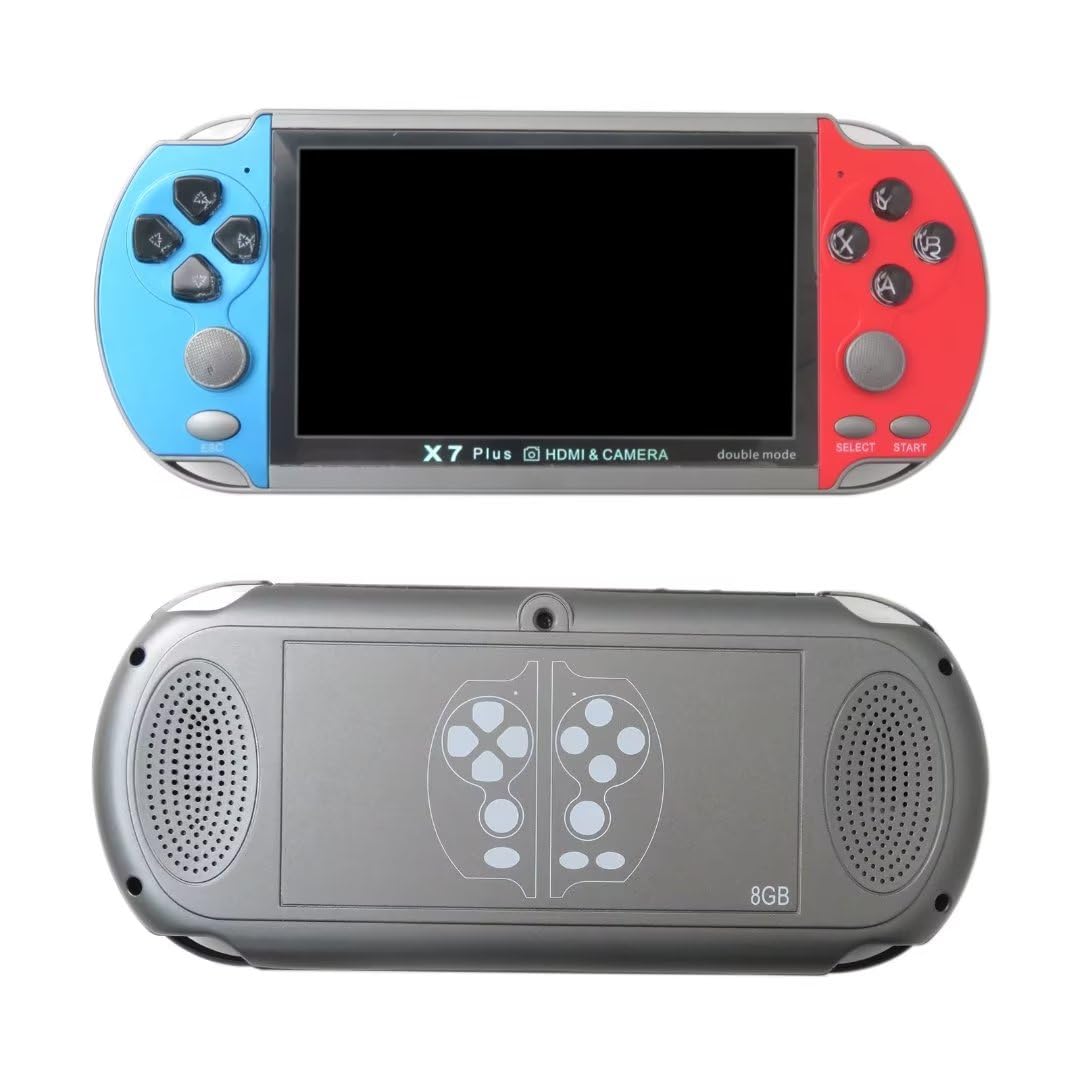 Built-in 1000 games Retro Portable Mini Handheld Video Game Console 8-Bit 5.1 Inch 128Bit Color LCD Kids Color Game Player, US ship