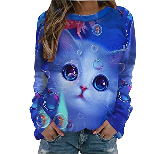 Casual Print Shirts Plus Size Casual Sport Tunic Tops Lightweight Loose Fit Sweatshirt Long Sleeve Blouse Tops