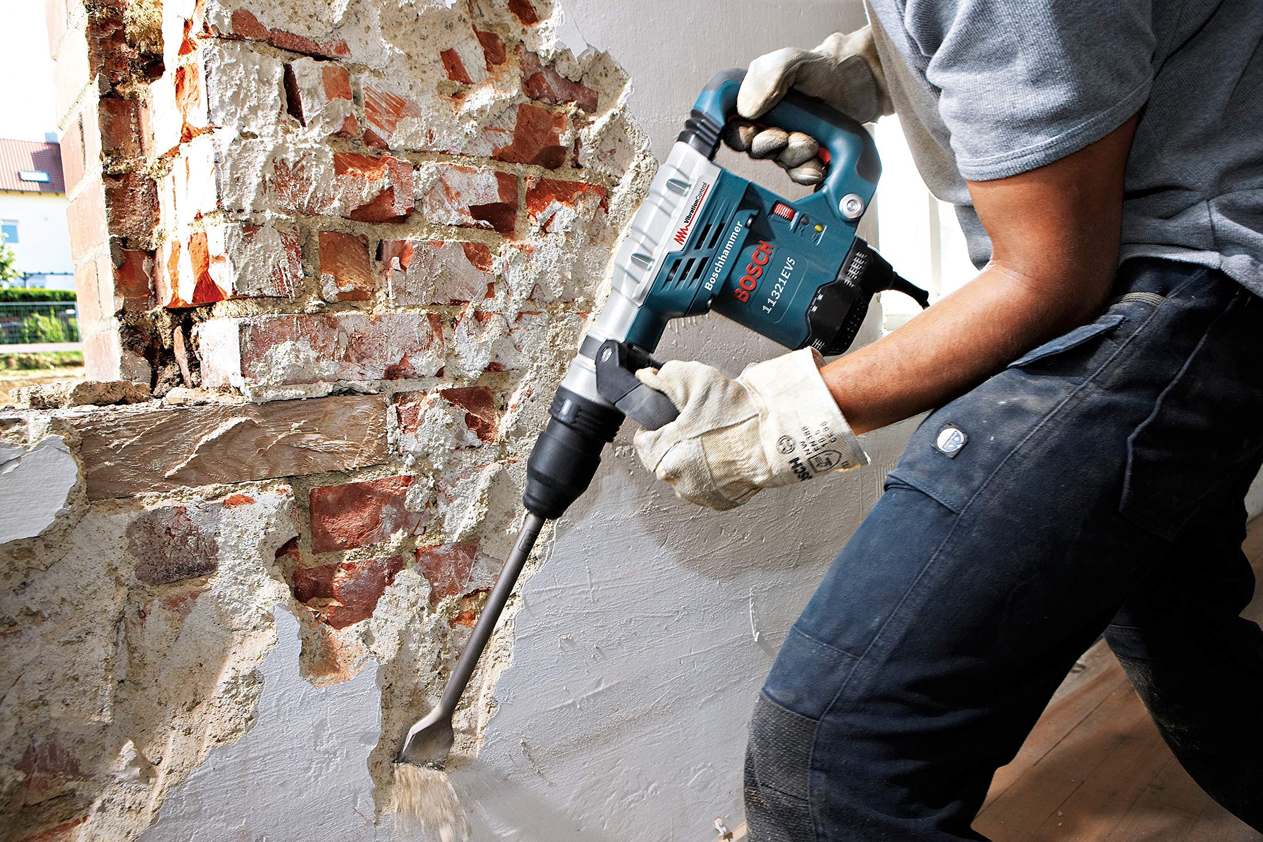 Bosch 11321EVS Demolition Hammer - 13 Amp 1-9/16 in. Corded Variable Speed SDS-Max Concrete Demolition Hammer with Carrying Case (Renewed)