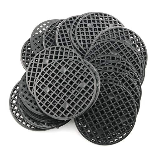 E-outstanding 30-Pack Round Flowerpot Mesh Pad Breathable Leakproof Bottom Grid Mat with Drainage Hole Bonsai Durable Protection 5.5cm Diameter