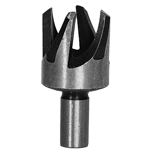 Eagles 14-Pack Woodworking Tool Set, 8PCS 5/8" 1/2" 3/8" 1/4" Carbon Steel Wood Plug Cutter Drill Bit Set and 6pcs 1/4" Hex Shank HSS 5 Flute 90 Degree Countersink Drill Bits