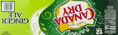 Canada Dry Ginger Ale Soda, 12 fl oz cans (Pack of 12)