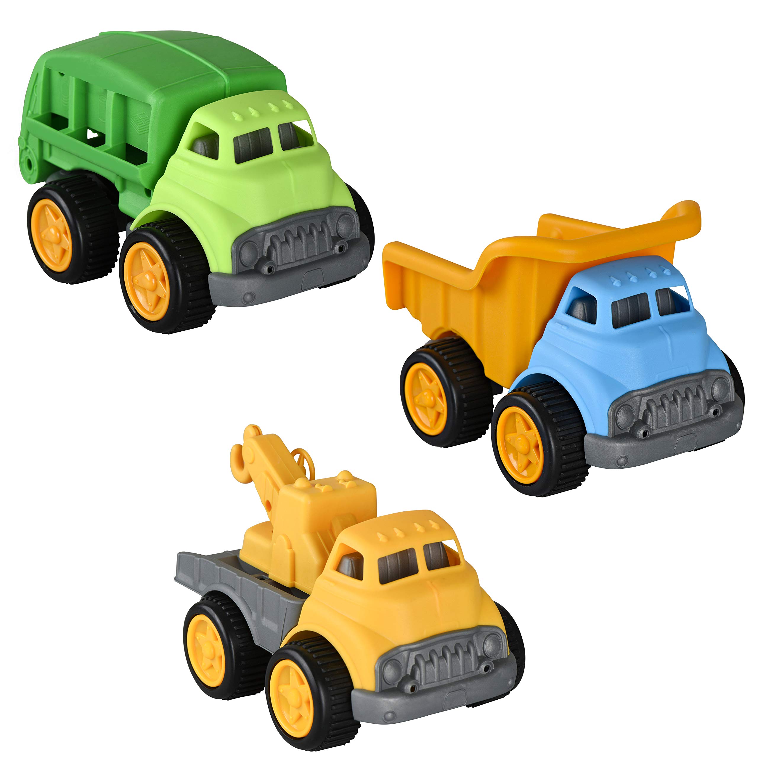 Playkidz Construction Trucks Bulk Pack of [9] Go Cunstruction for Boys & Girls Assorted Vehicles for Home, School, Party, Toddler Birthday & More Recommended Ages 3+