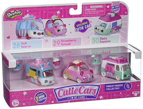 Shopkins Cutie Car Spk Season 1 Freezy Riders Toy 3 Pack