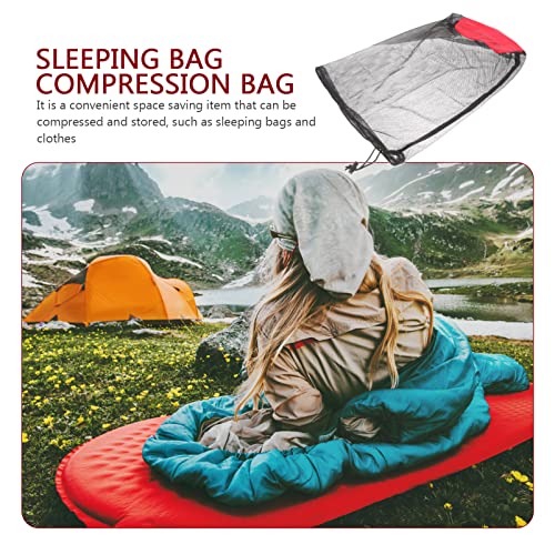 FAVOMOTO Ultralight Nylon Mesh Bags Sleeping Bag Ditty Sacks Clothes Storage Organizer for Travel Camp Home College Dorm Dirty Cloth 22.40X14.54X0.39in