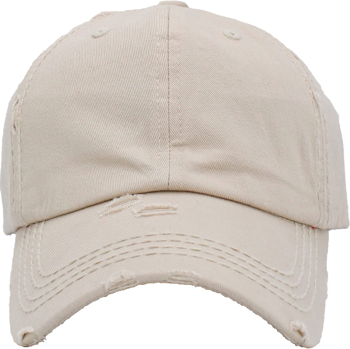 KBETHOS KBV-Basic STN Vintage Washed Distressed Cotton Dad Hat Baseball Cap Adjustable Polo Trucker Unisex Style Headwear