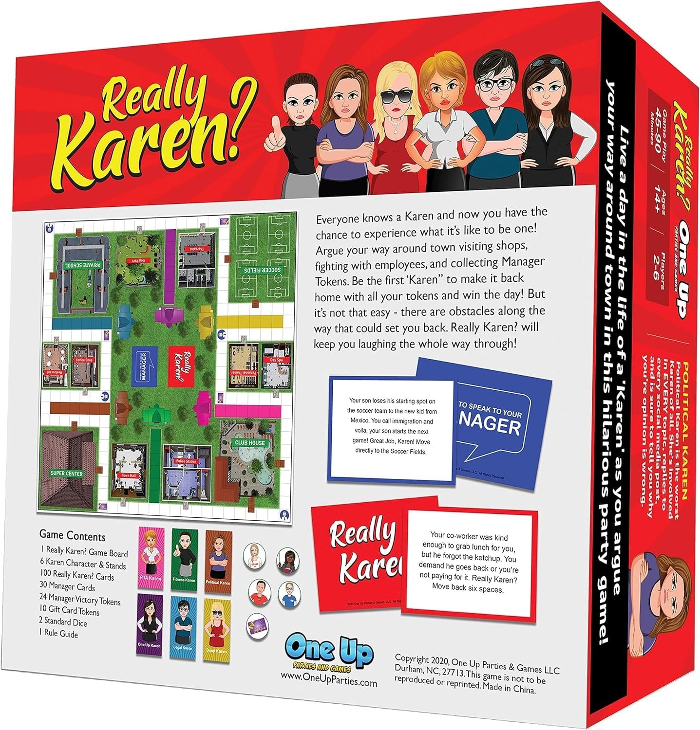 Really Karen? Board Game - Become a Karen as You Argue Your Way Around Town in This Hilarious Party Game. Ages 14 and up.