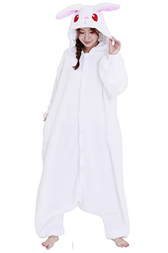 SAZAC Fluffy Rabbit Kigurumi - Onesie Jumpsuit Halloween Costume